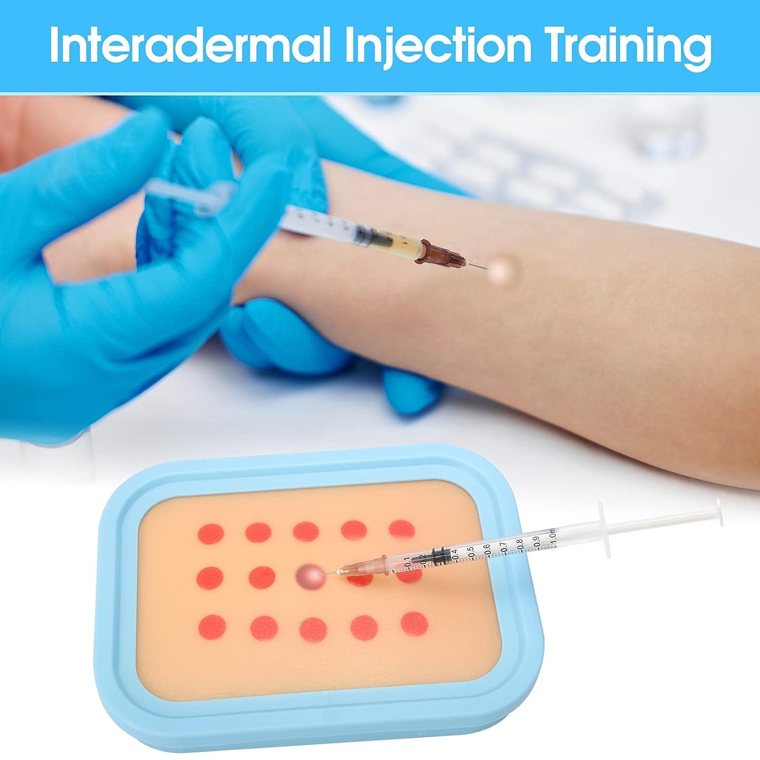 Silicone Injection Training Pad - Subcutaneous & Intradermal Practice ...