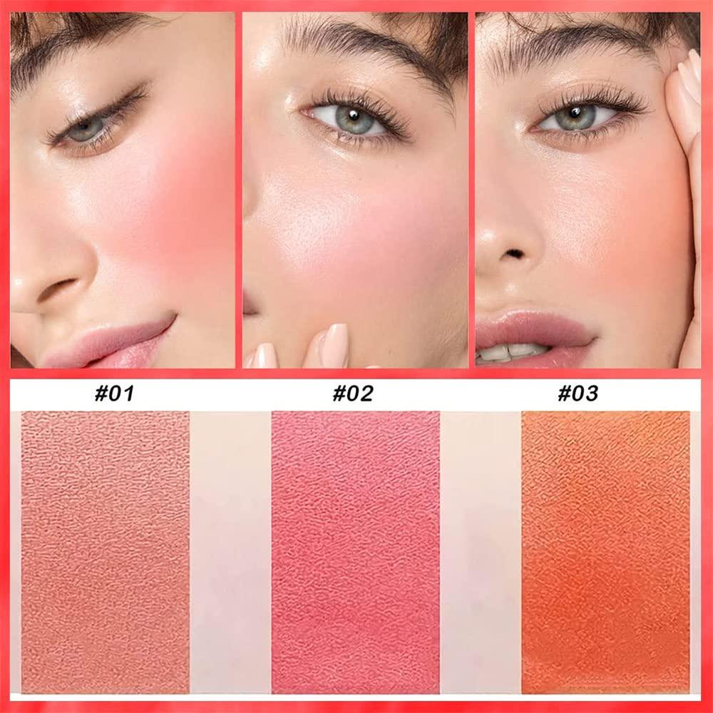 3-Piece Cream Liquid Blush Trio Set | Lightweight & Waterproof Cheek ...
