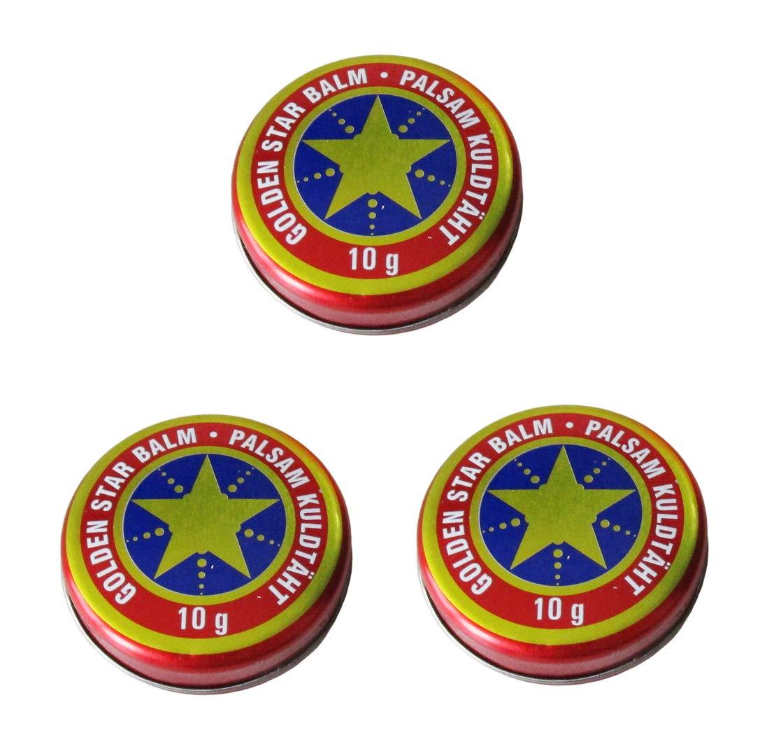 Buy 3x 10g Golden Star Balm | Star of David Gold Balm for Soothing ...