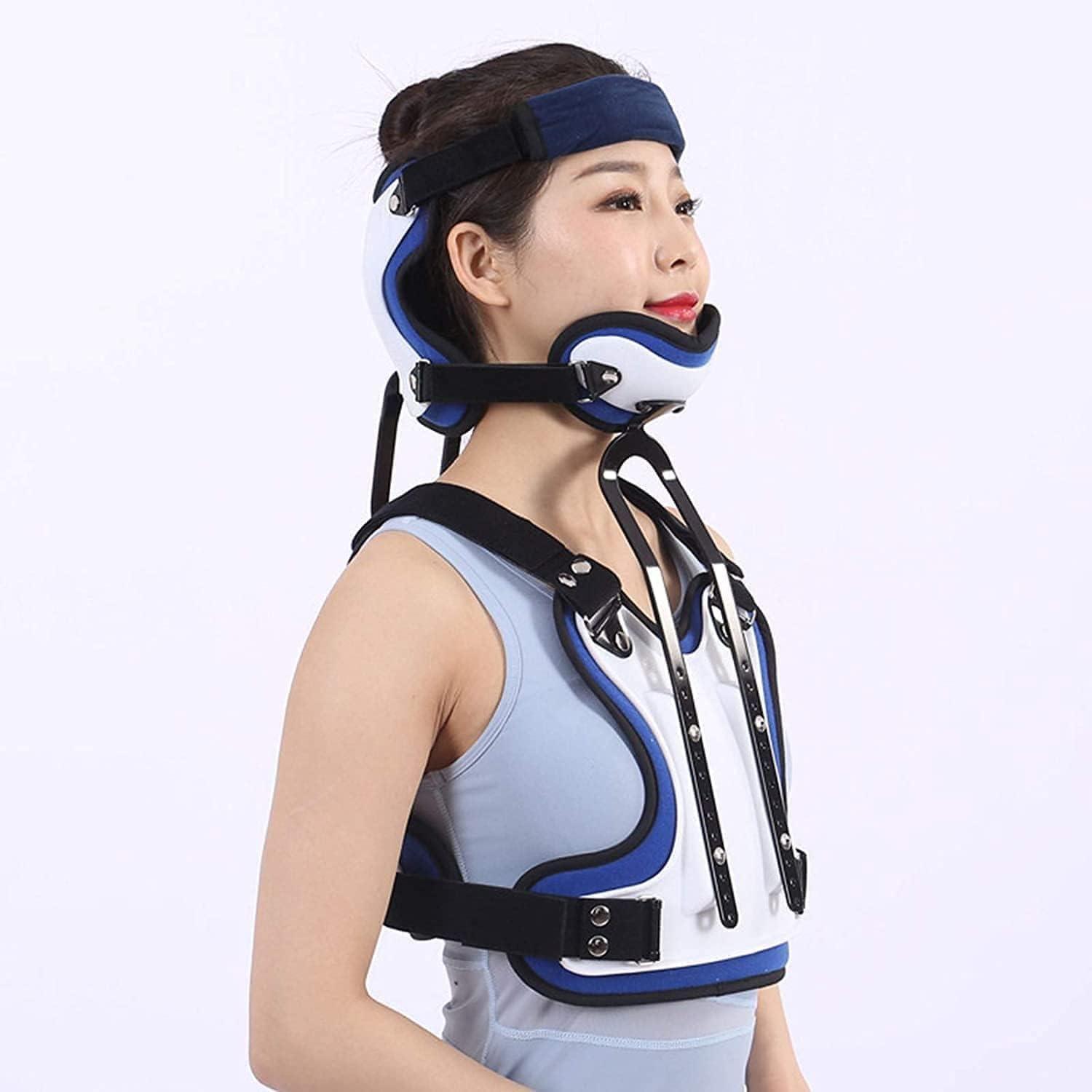ININOSNP Neck Brace Collar - Adjustable Cervical Traction Device for ...