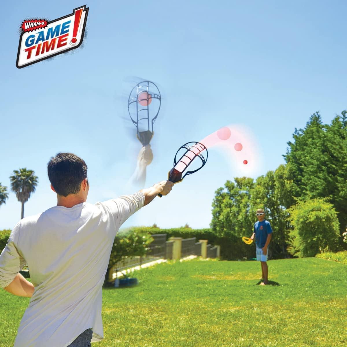 Wham-O Game Time Trac-Ball Set: 2 Rackets, 2 Air Action Balls | Outdoor Play for Kids & Adults ...