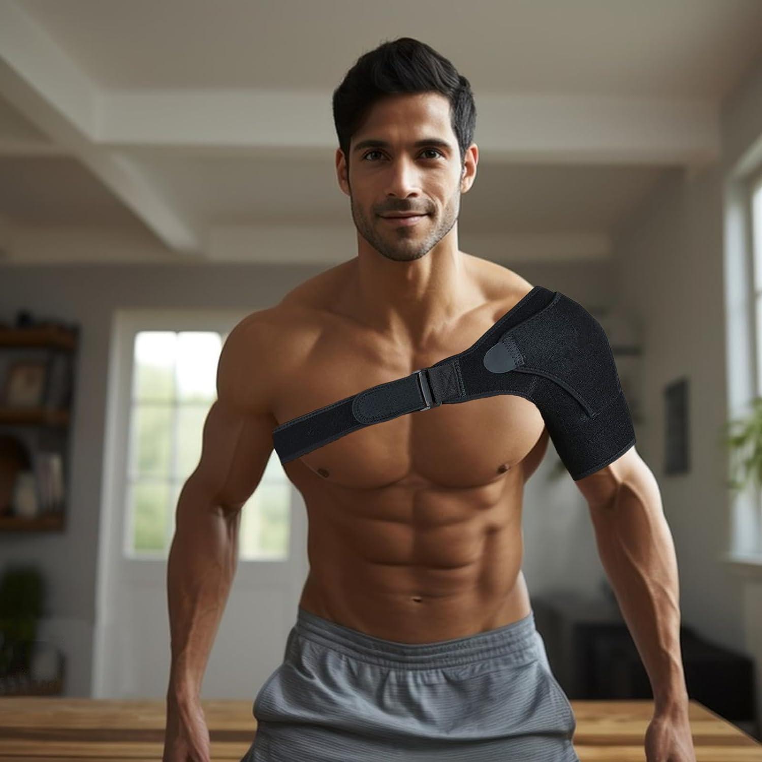 FEXPDL Adjustable Shoulder Support Brace for Men and Women - Rotator ...