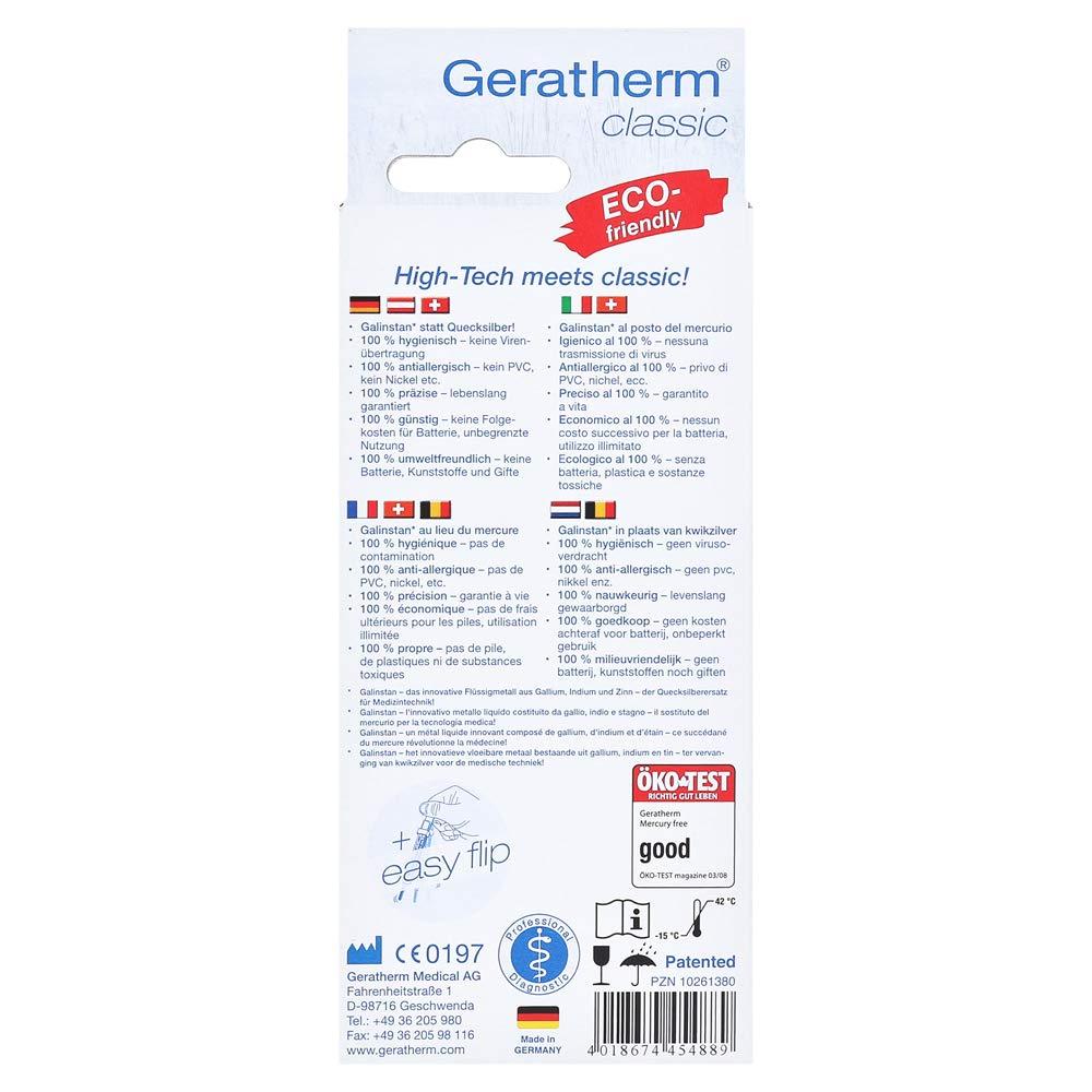 Geratherm Classic HFS Fever Thermometer - Easy Flip Design for Accurate ...