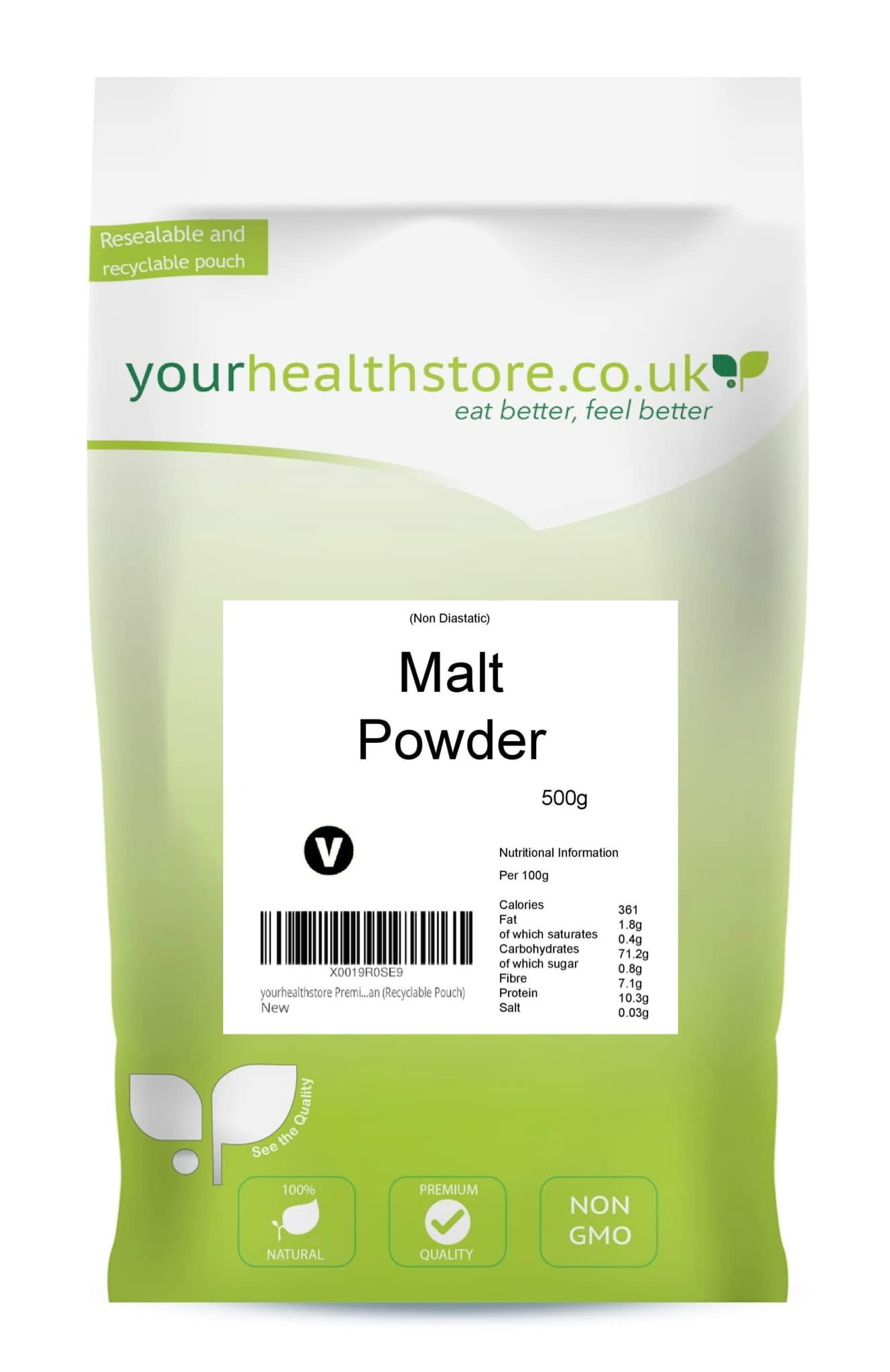 yourhealthstore Premium Malt Powder (Non diastatic) 500g Malted Flour ...