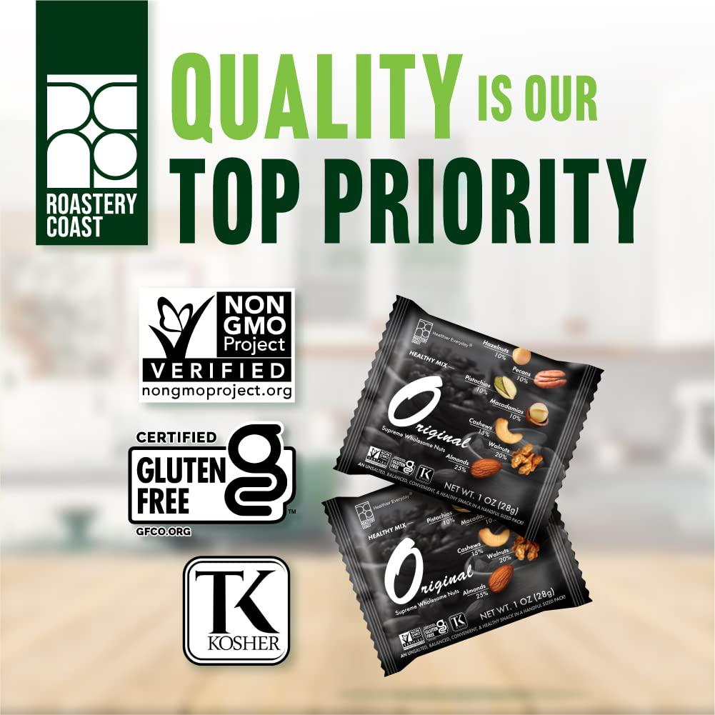 Roastery Coast Daily Nuts Original Mixed Nuts Snack Packs - 22 ...