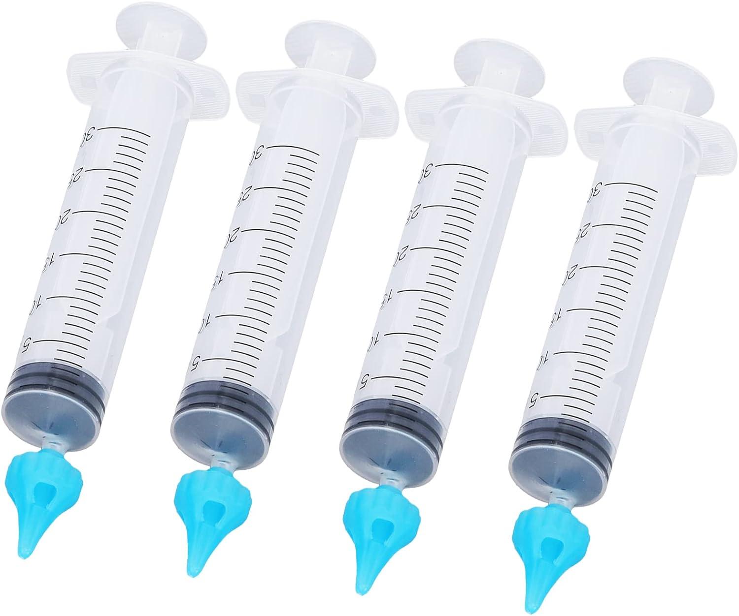 Extended Head Ear Syringe Set - Portable Wax Remover - 20ml & 30ml ...