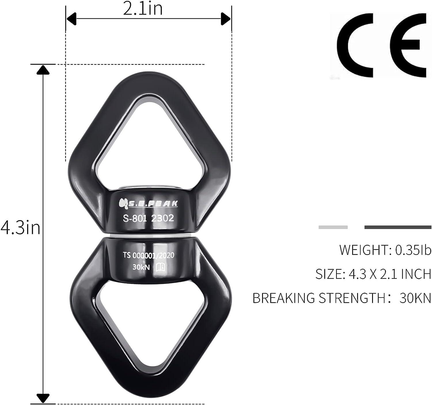 S.E.PEAK 30kN Swing Swivel CE Certified Safe Hook | 360 Rotational ...