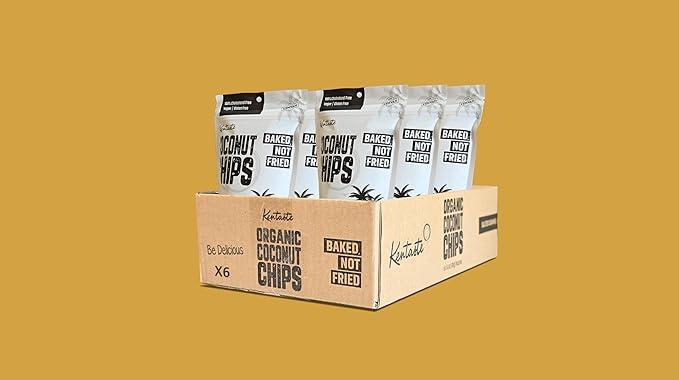 Kentaste Coconut Chips Shredded Dried and Baked Coconut Snack Chocolate ...