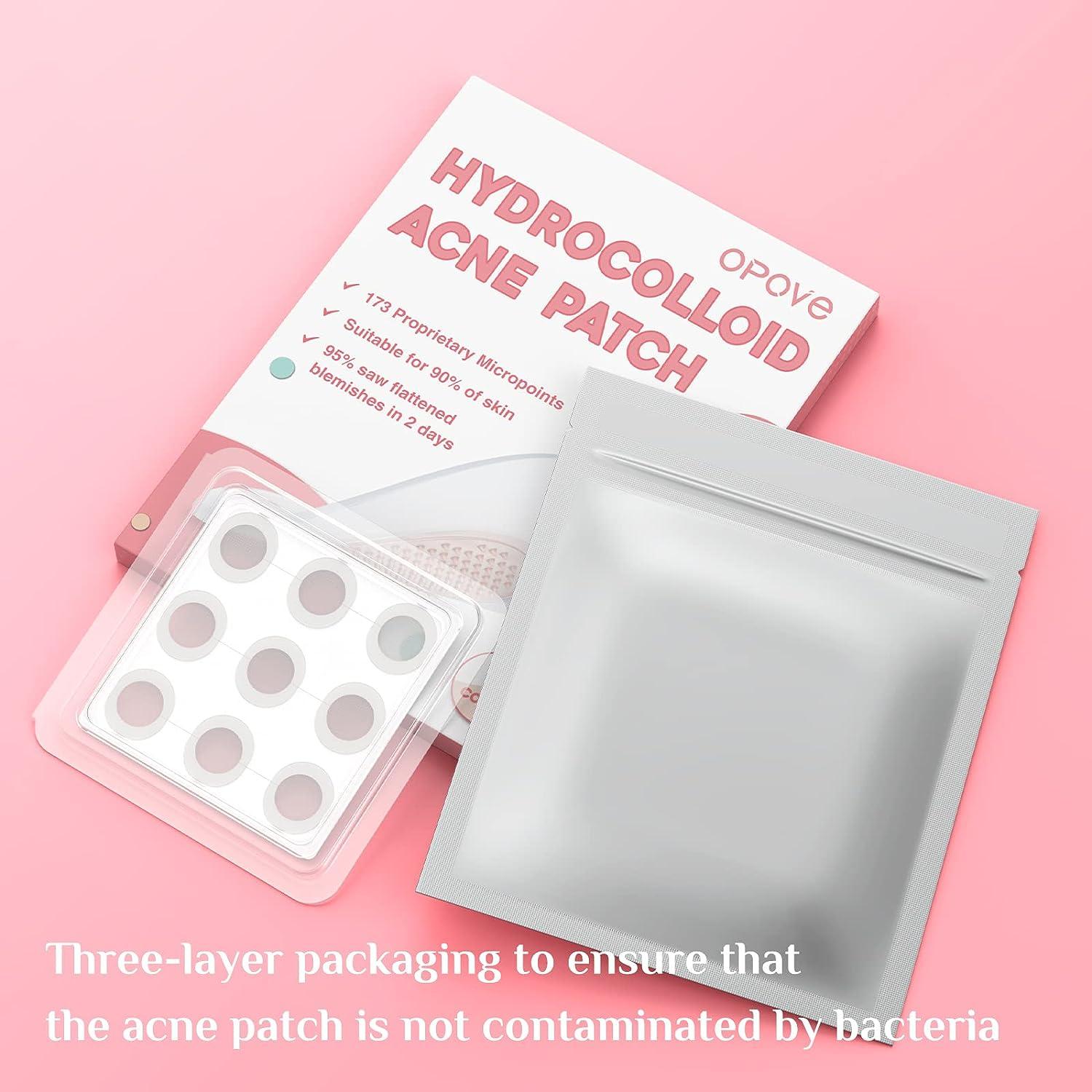 Opove Acne Pimple Patch - Salicylic Acid, Tea Tree Oil, Niacinamide ...