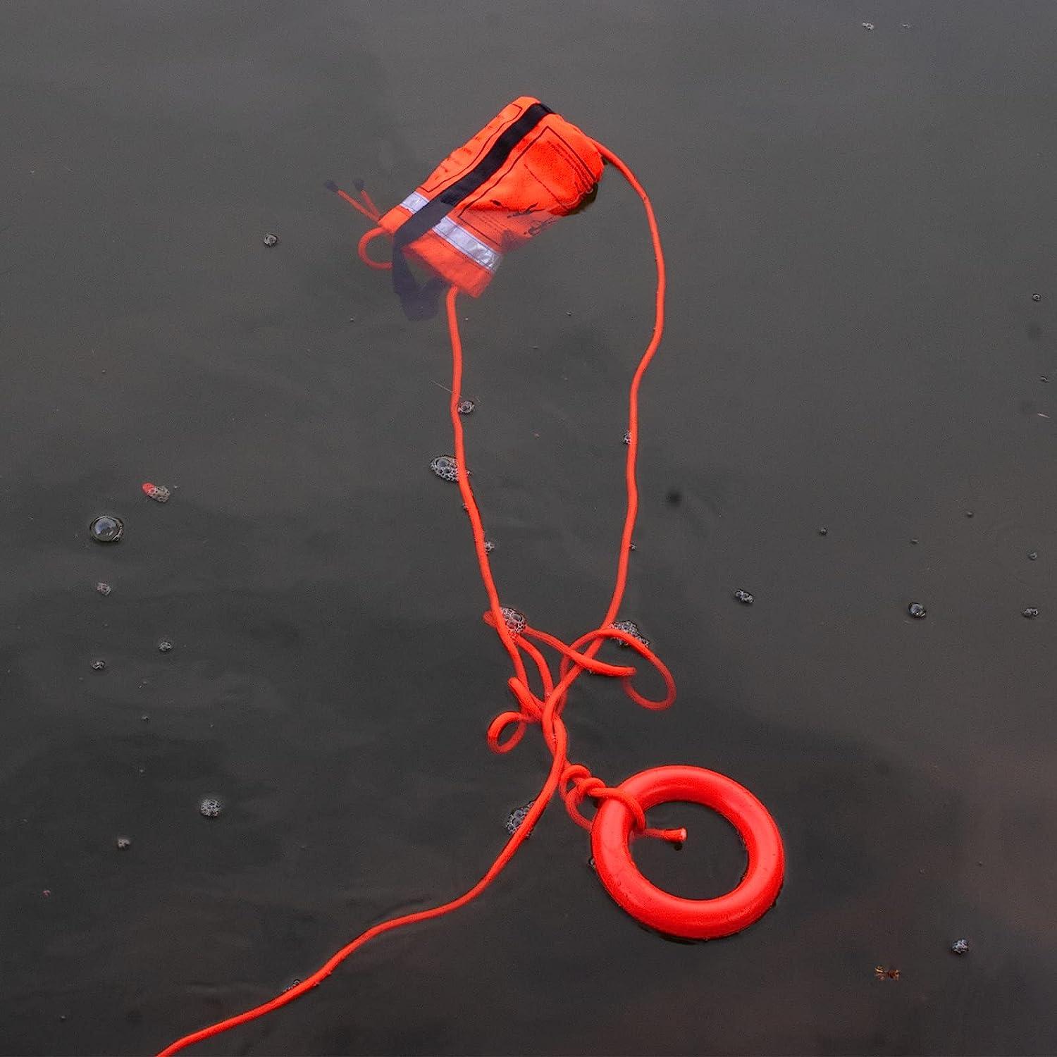 NTR Water Rescue Throw Bag - 70ft, 3/10 Inch Rope, 1844lbs Tensile ...