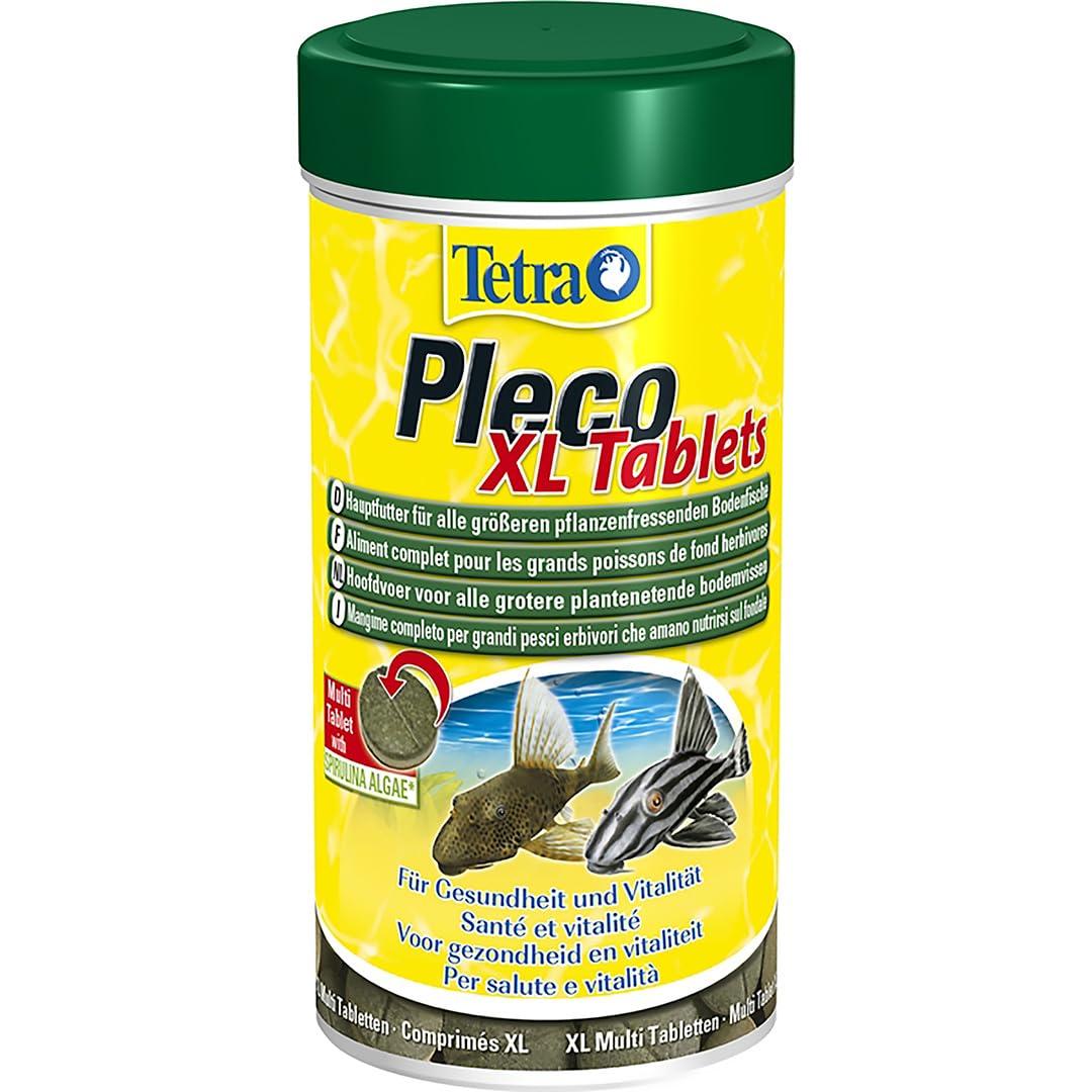 Tetra Pleco XL Tablets - Nutrient-Rich Fish Feed for Large Herbivorous ...