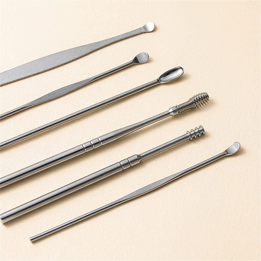 Skyrro Stainless Steel Spiral Ear Wax Cleaner Set - 6 Types of Ear ...