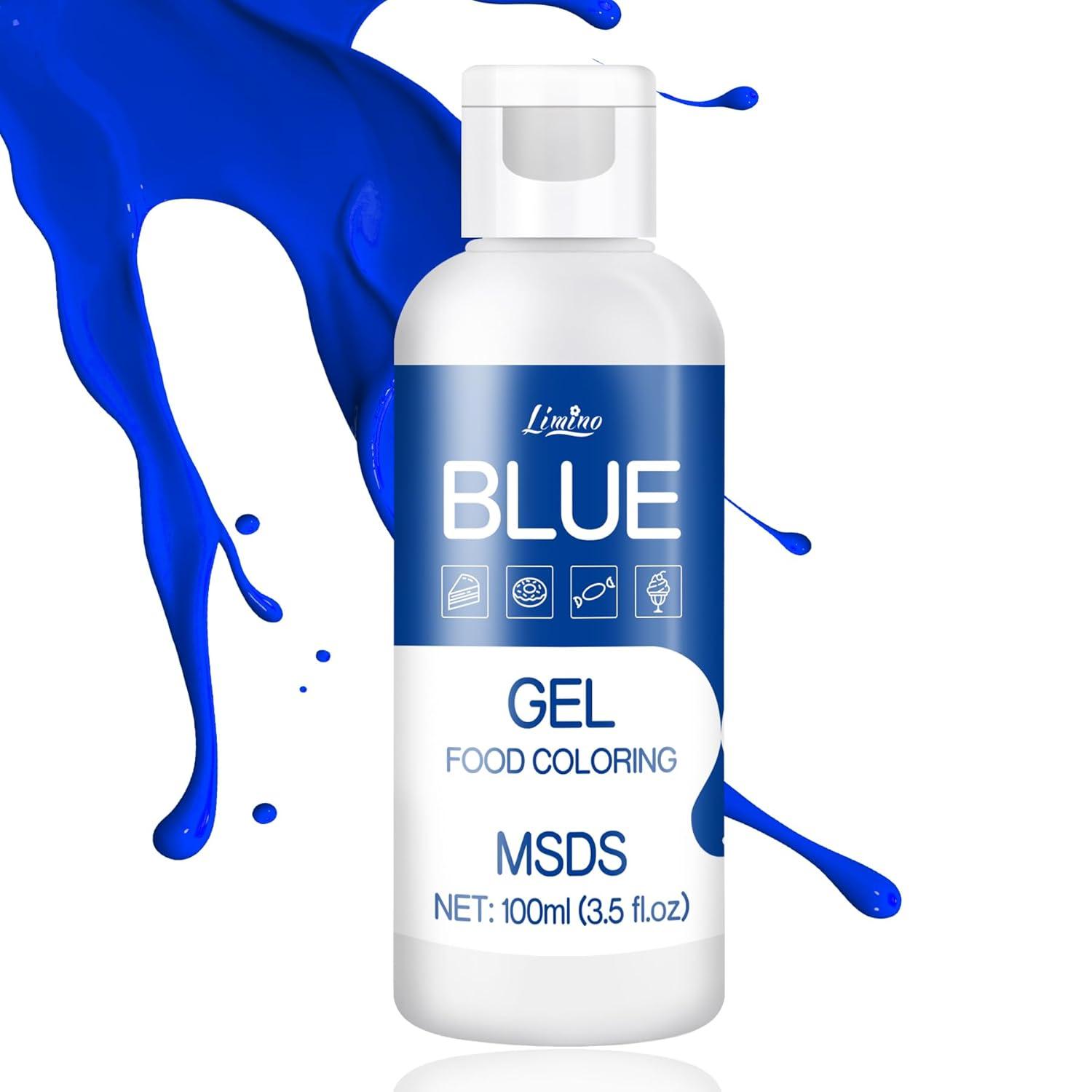 Buy Blue Food Color Gel - 100ml Sugar-Free Concentrated Gel for Cakes ...