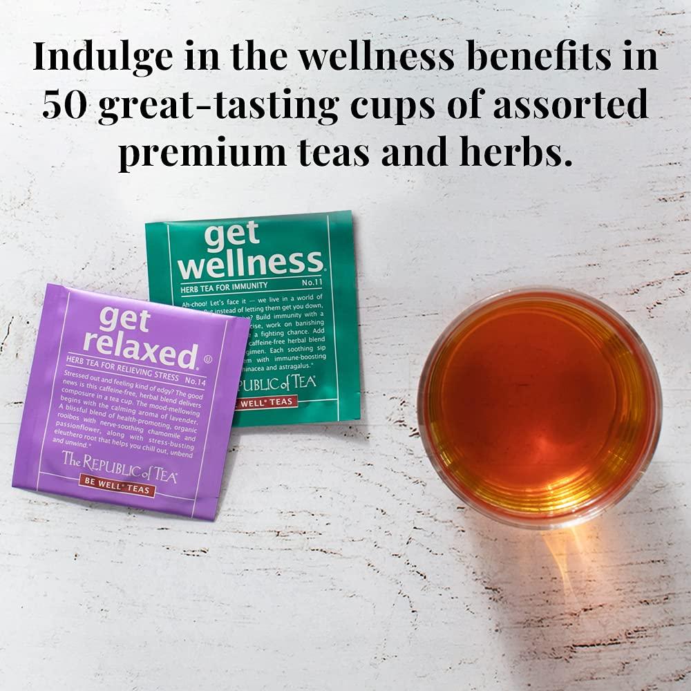 The Republic of Tea Premium Assortment of Teas & Herbs - 50 Tea Bags ...