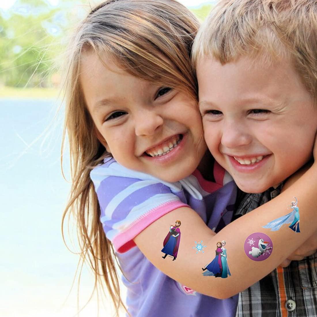 GODSON Princess Temporary Tattoos - 4 Sheets for Kids, Women, and ...