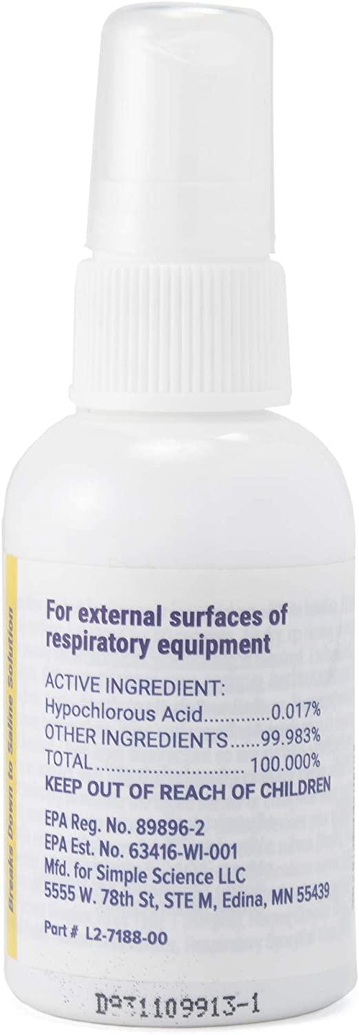 CleanSmart CPAP Disinfectant Spray to Go, 2 oz Travel Bottle, (Pack of 3)