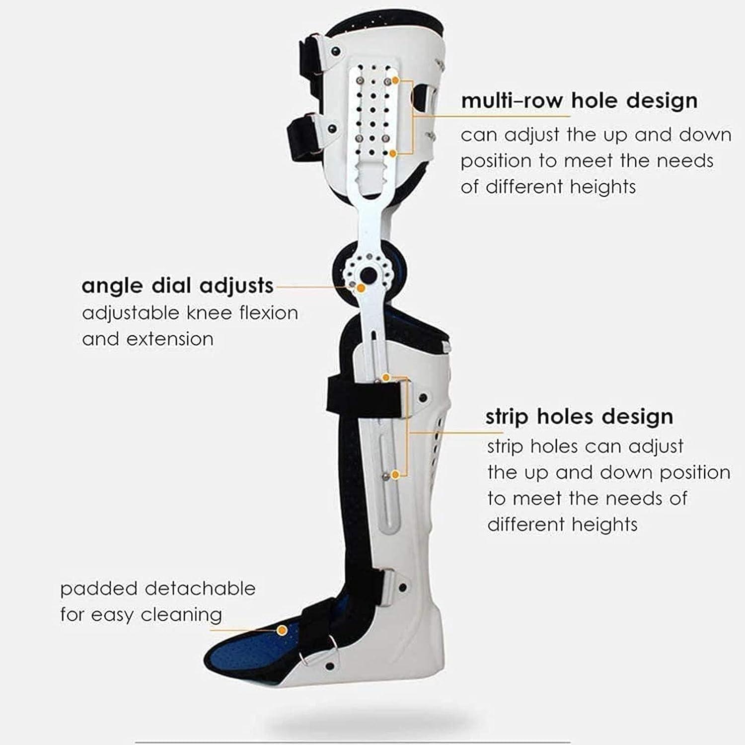 Adjustable Hip Joint Fixation Bracket & Knee Orthosis Support - Leg ...