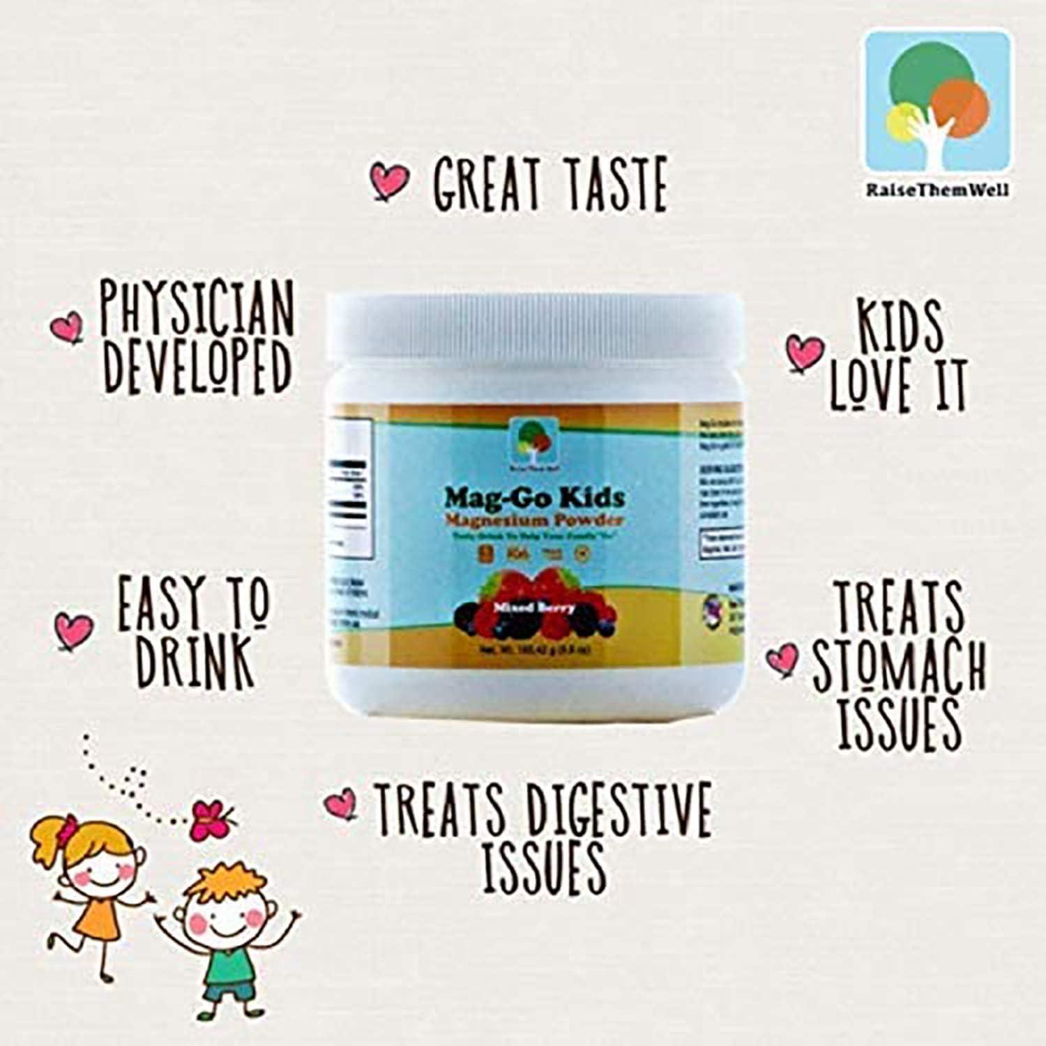 Kids Constipation Relief | Unflavored Magnesium | Safe for Kids | 90 ...