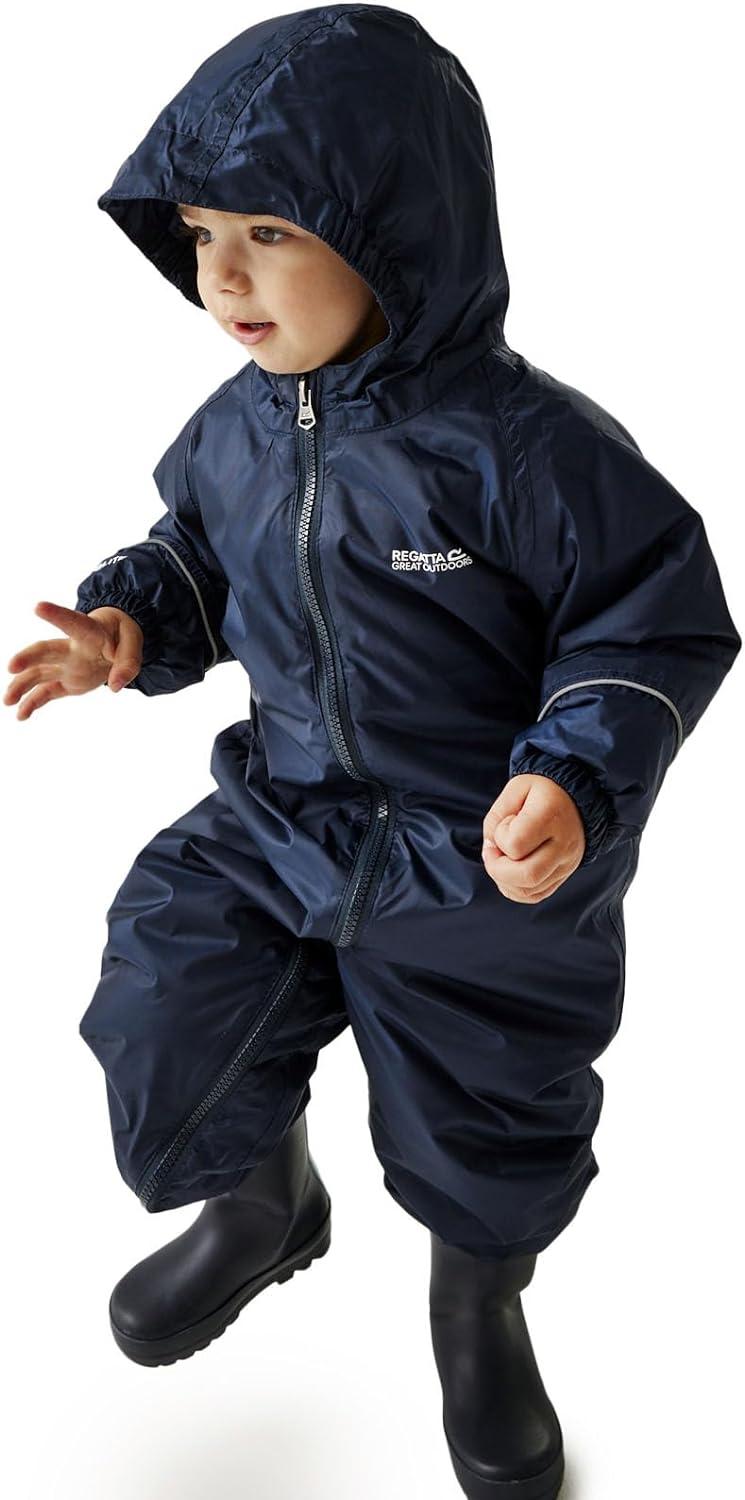Regatta Kids Splosh III Waterproof Puddle Suit - Navy, 2-3 Years | Buy Now with Express ...