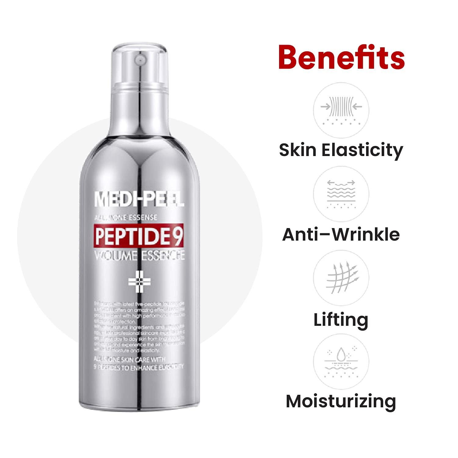 MEDI-PEEL Peptide 9 Volume Essence 3.38 fl.oz. | Anti-Wrinkle Collagen ...