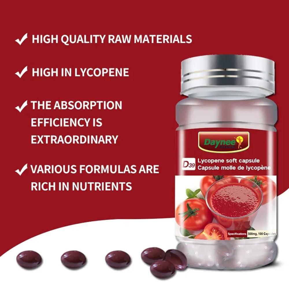 AIHIYO Lycopene Soft Capsule - 100mg Tomato Supplement Extract ...