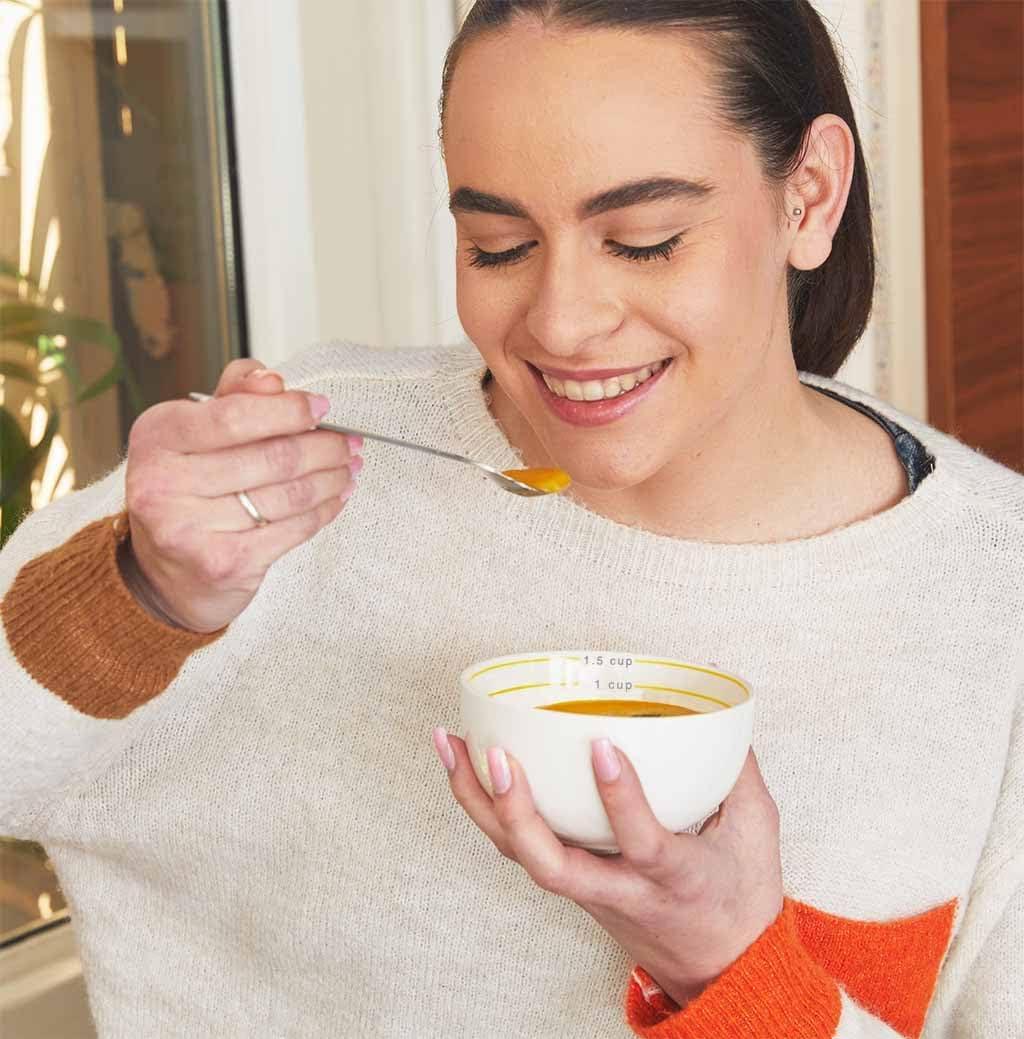 Uba Portion Control Porcelain Measuring Bowl - Ideal for Weight Loss, Bariatric Diet, Healthy ...