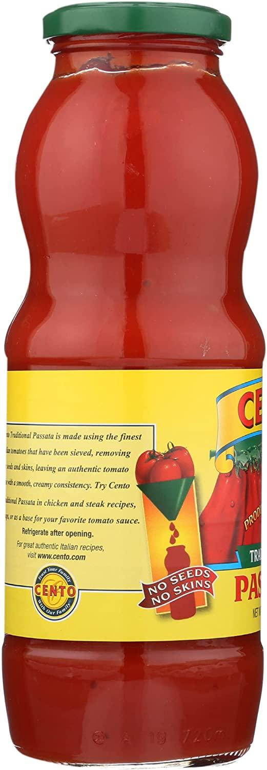 Cento Crushed Passata Tomatoes 24oz - 1.5lb (Pack of 2) | Premium ...