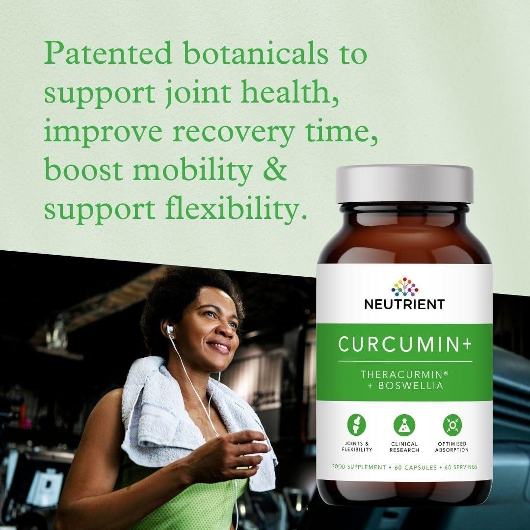 Neutrient Theracumin & Boswellia Curcumin Capsules - High Absorption ...