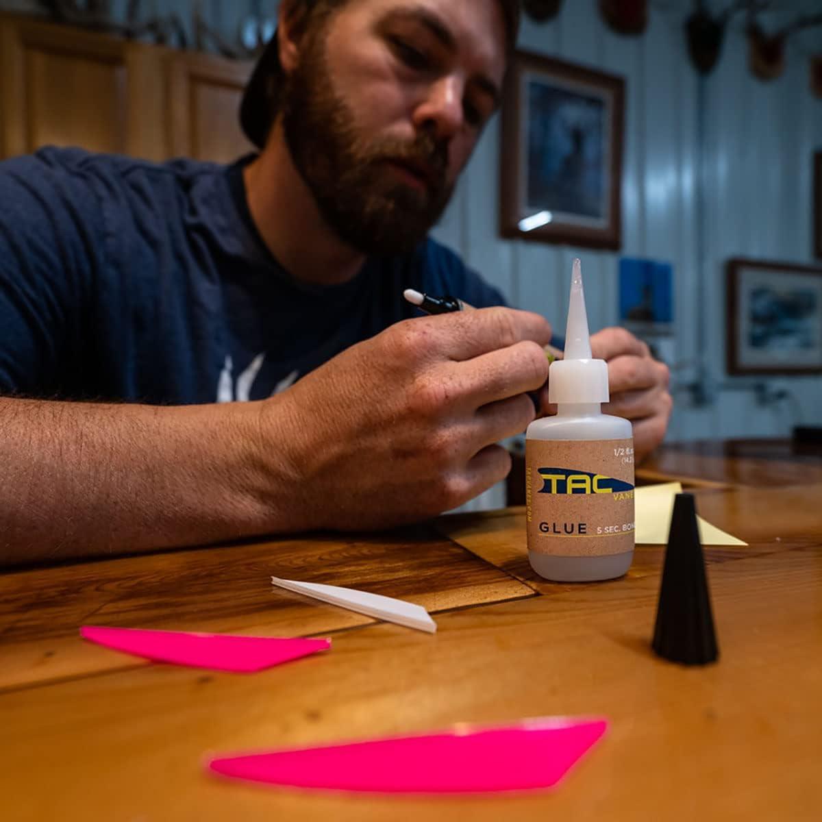 TAC Fletching Glue 1 fl oz - Professional Arrow Fletching Adhesive ...
