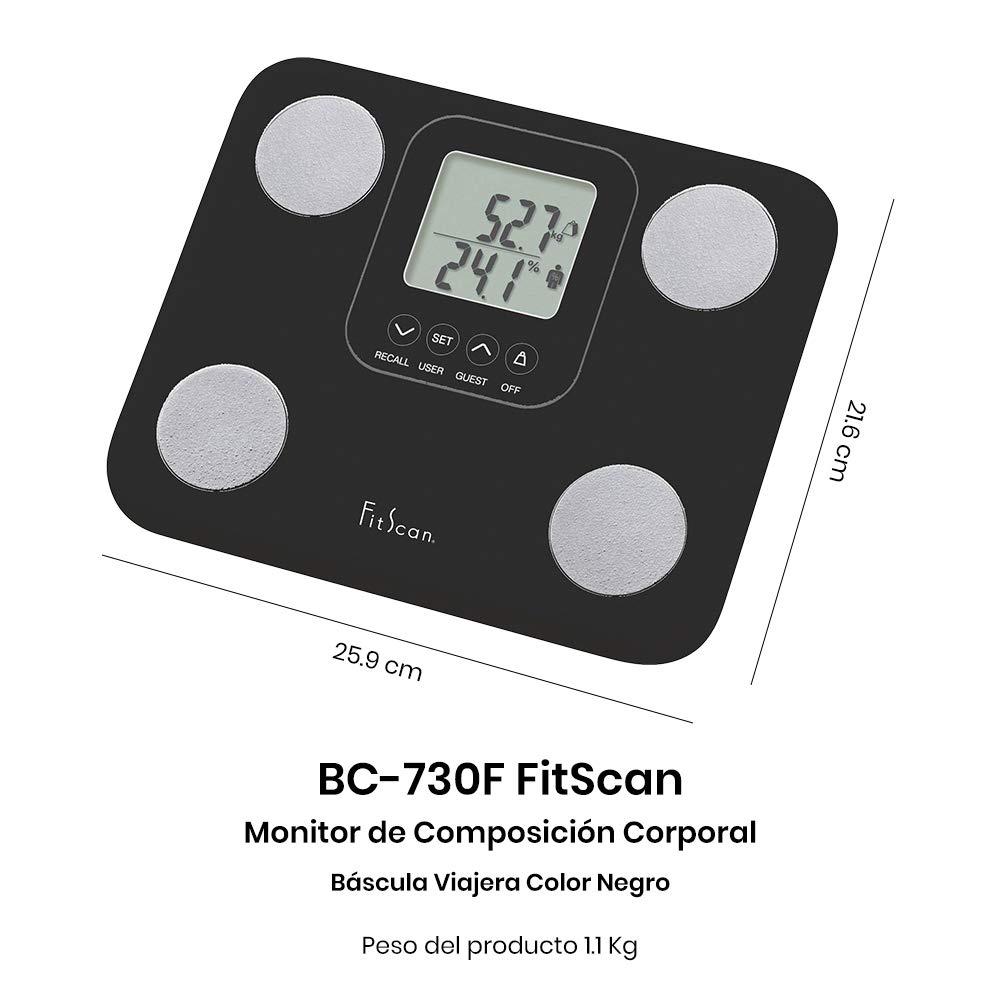 Tanita BC-730F FitScan Black Body Composition Monitor Scale | Accurate ...