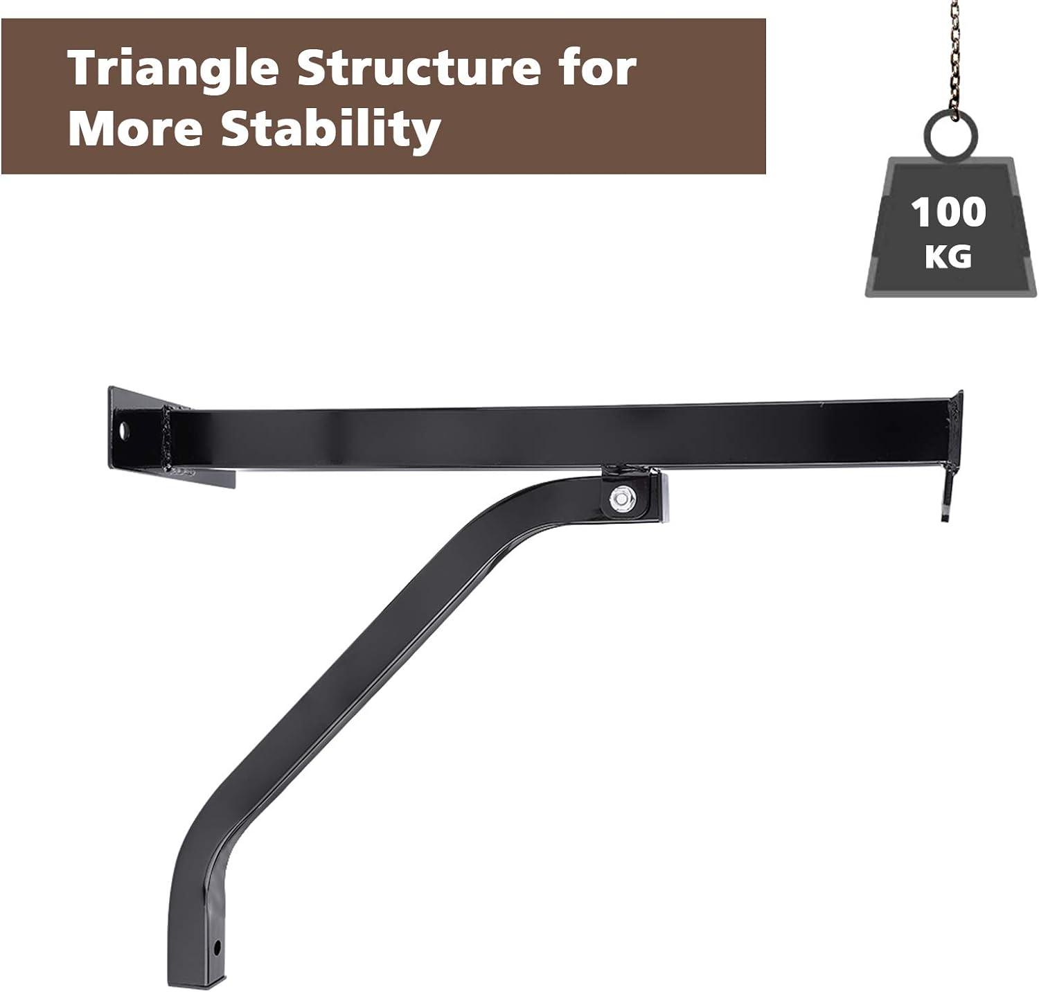 Heavy-Duty Boxing Bag Wall Holder - 100kg Capacity Punching Bag Bracket ...