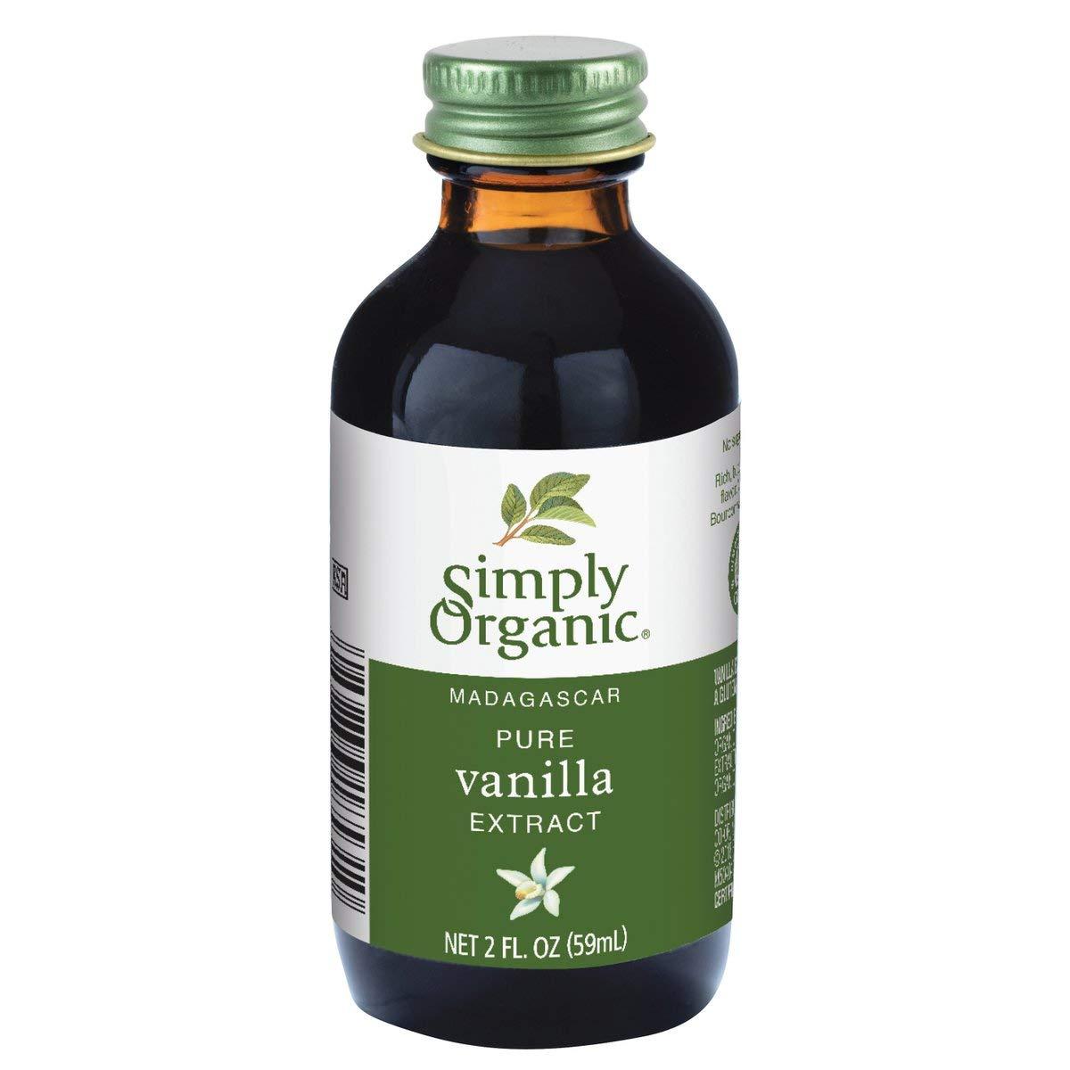 Simply Organic Pure Vanilla Extract 2 oz - Authentic Flavor (Packaging ...