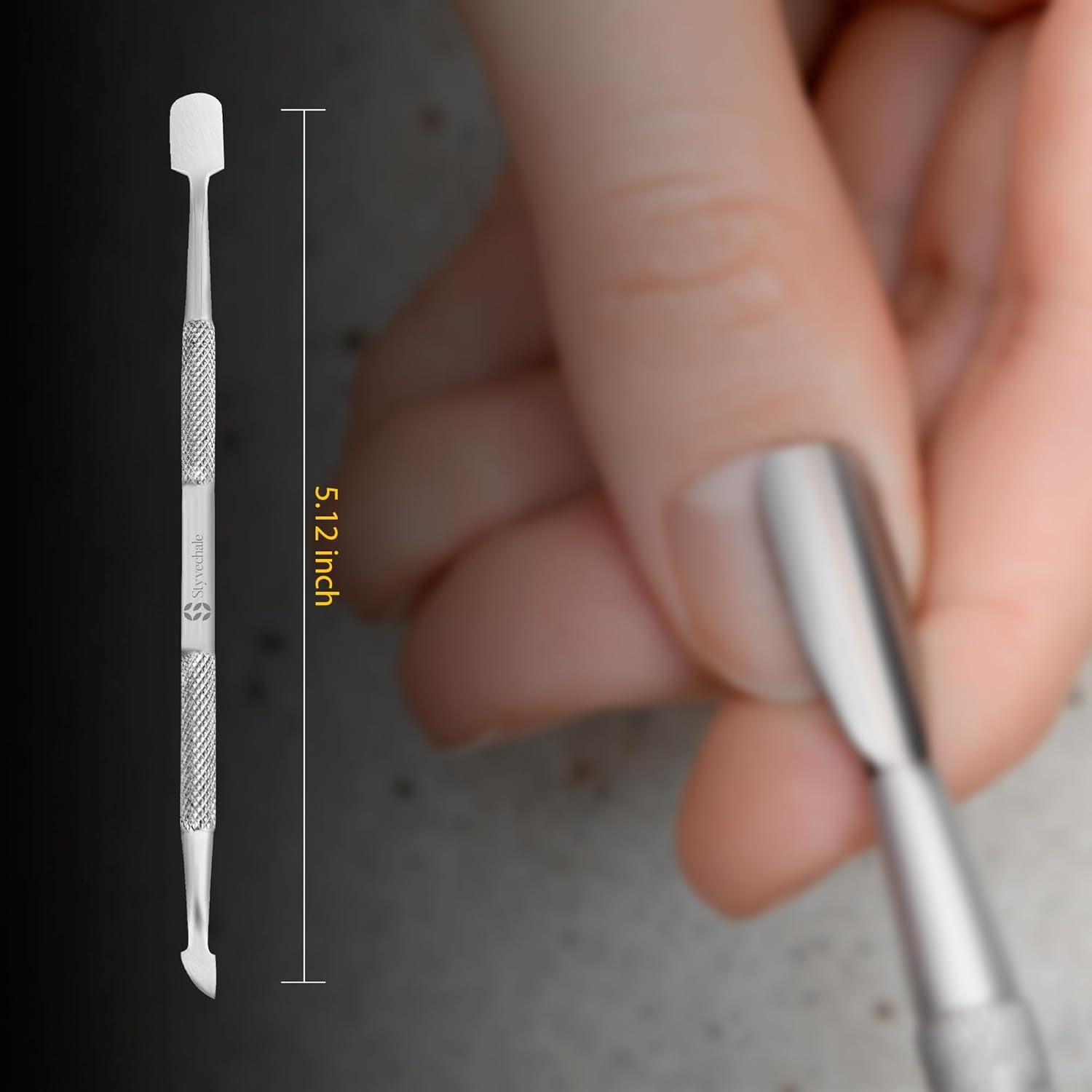 Cuticle Remover Tool Set Stainless Steel Professional Cuticle Nipper ...