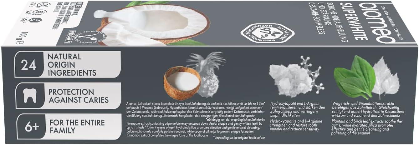 Biomed Superwhite 97% Natural Whitening Toothpaste | Enamel ...