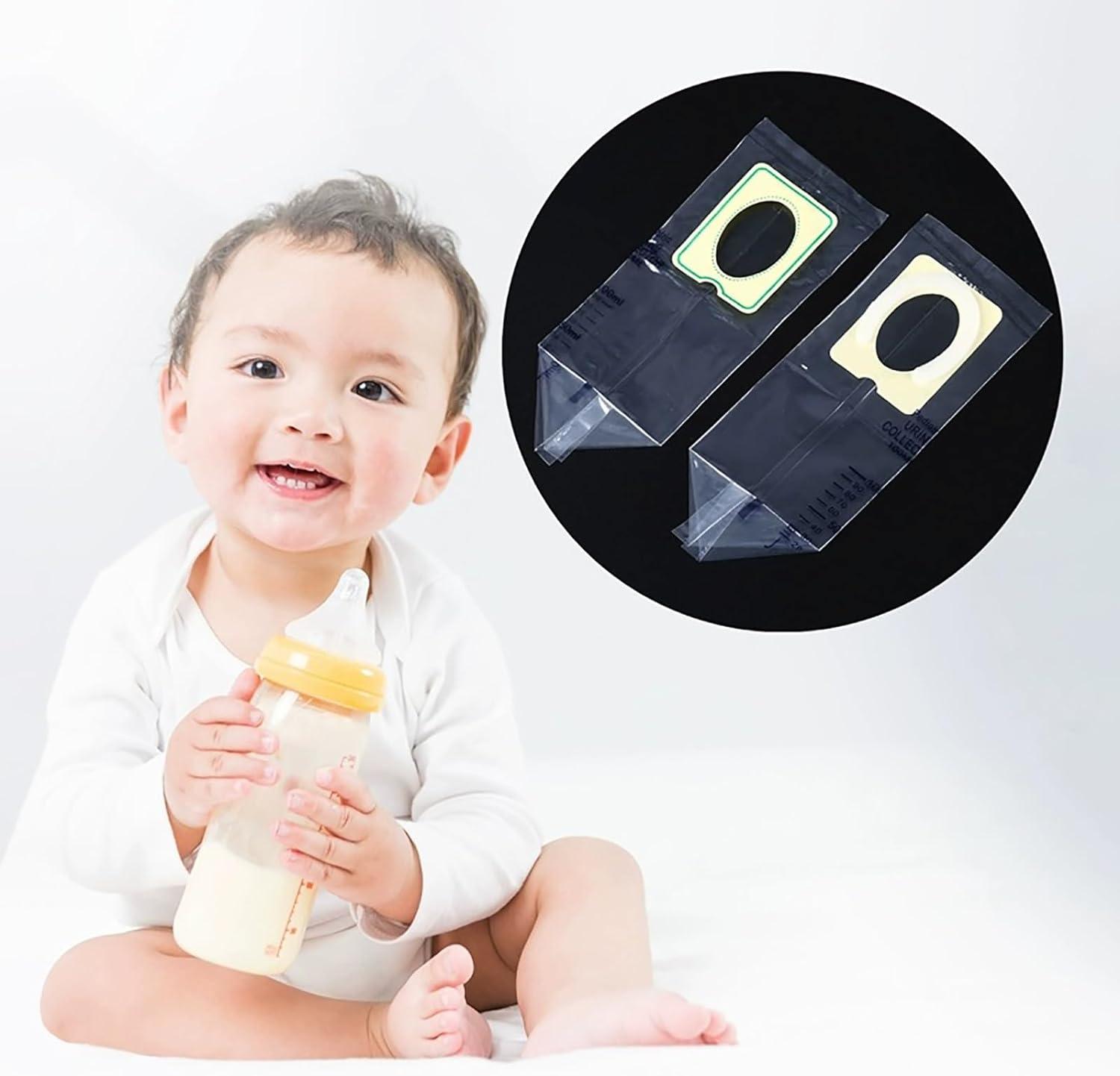 PoLmEr 20 Pcs Pediatric Urine Bag Collector Sterile 200 ml Clear Pee ...