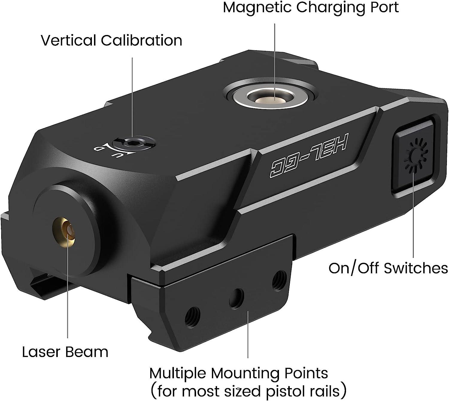 VOTATU H3L-GC Green Pistol Laser Sight | Ultra Low Profile Circle Dot ...