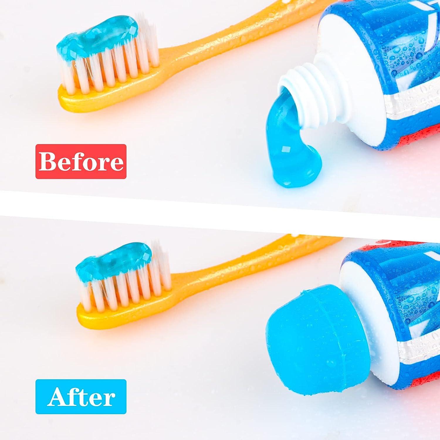 8 Pcs Self Closing Toothpaste Caps for Kids - Mess-Free Silicone ...