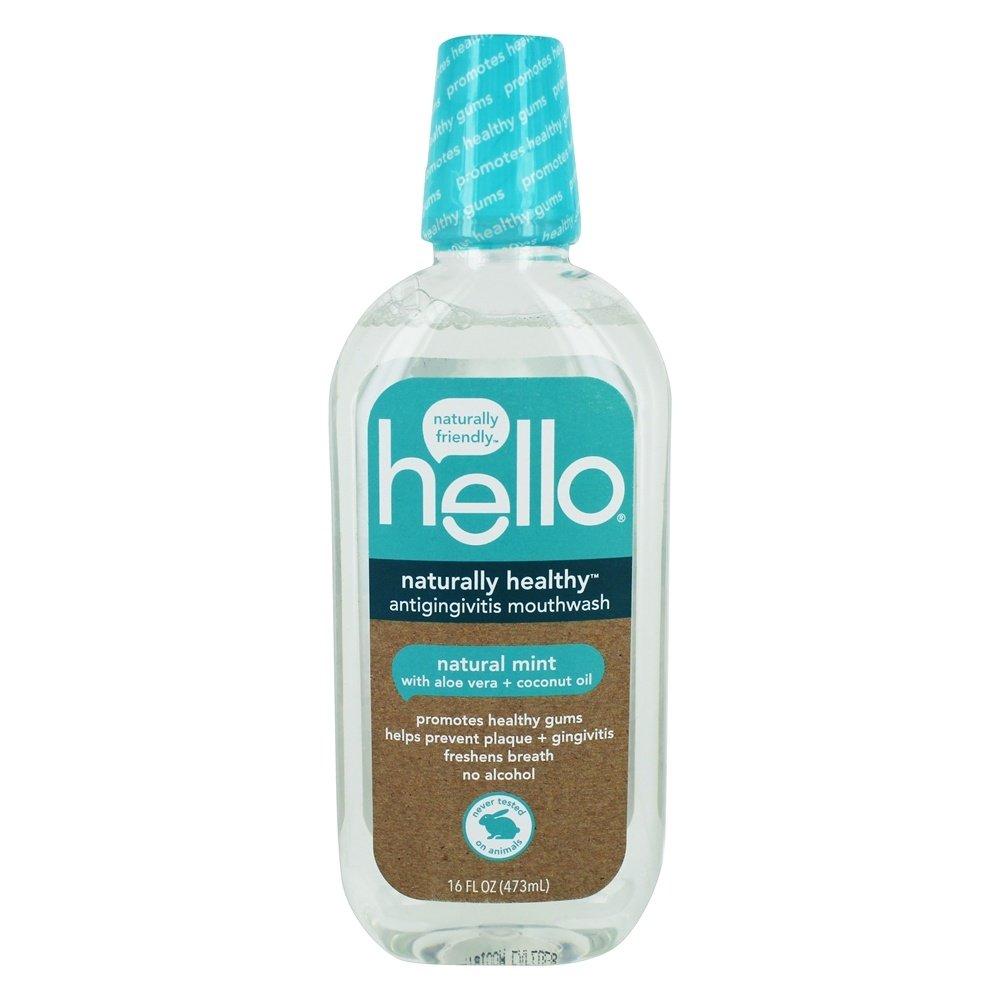 Hello Naturally Healthy Antigingivitis Mouthwash with Aloe Vera ...