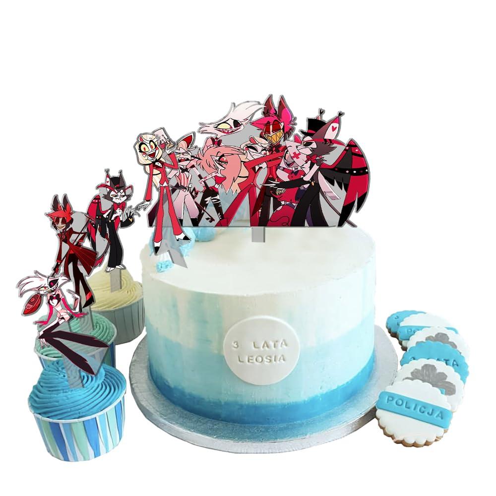 Xinchangda Anime Hazbin Hotel Cake Topper Acrylic Theme Birthday ...