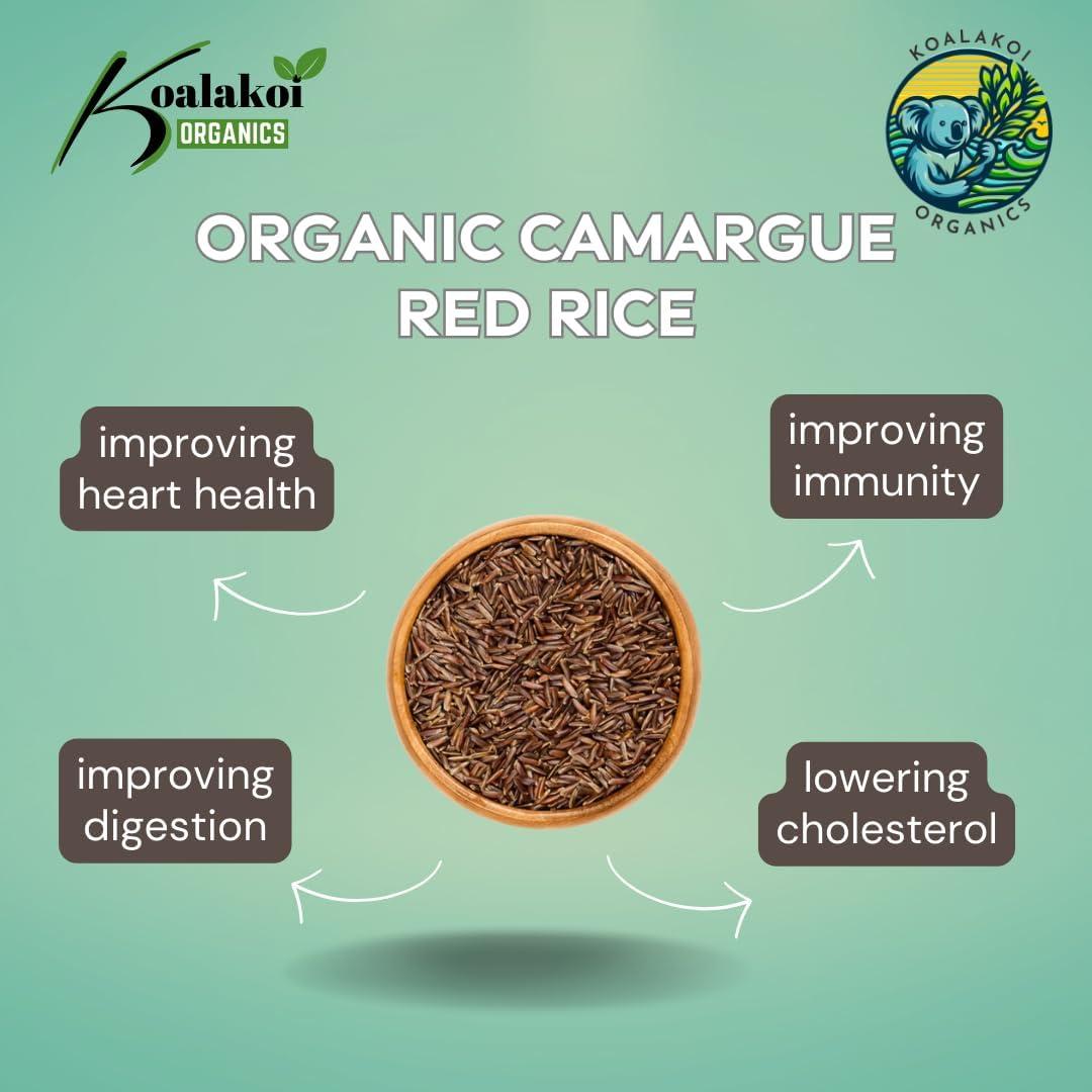 ORGANIC Certified French Camargue Red Rice (Riz de Camargue) 400g-5kg ...