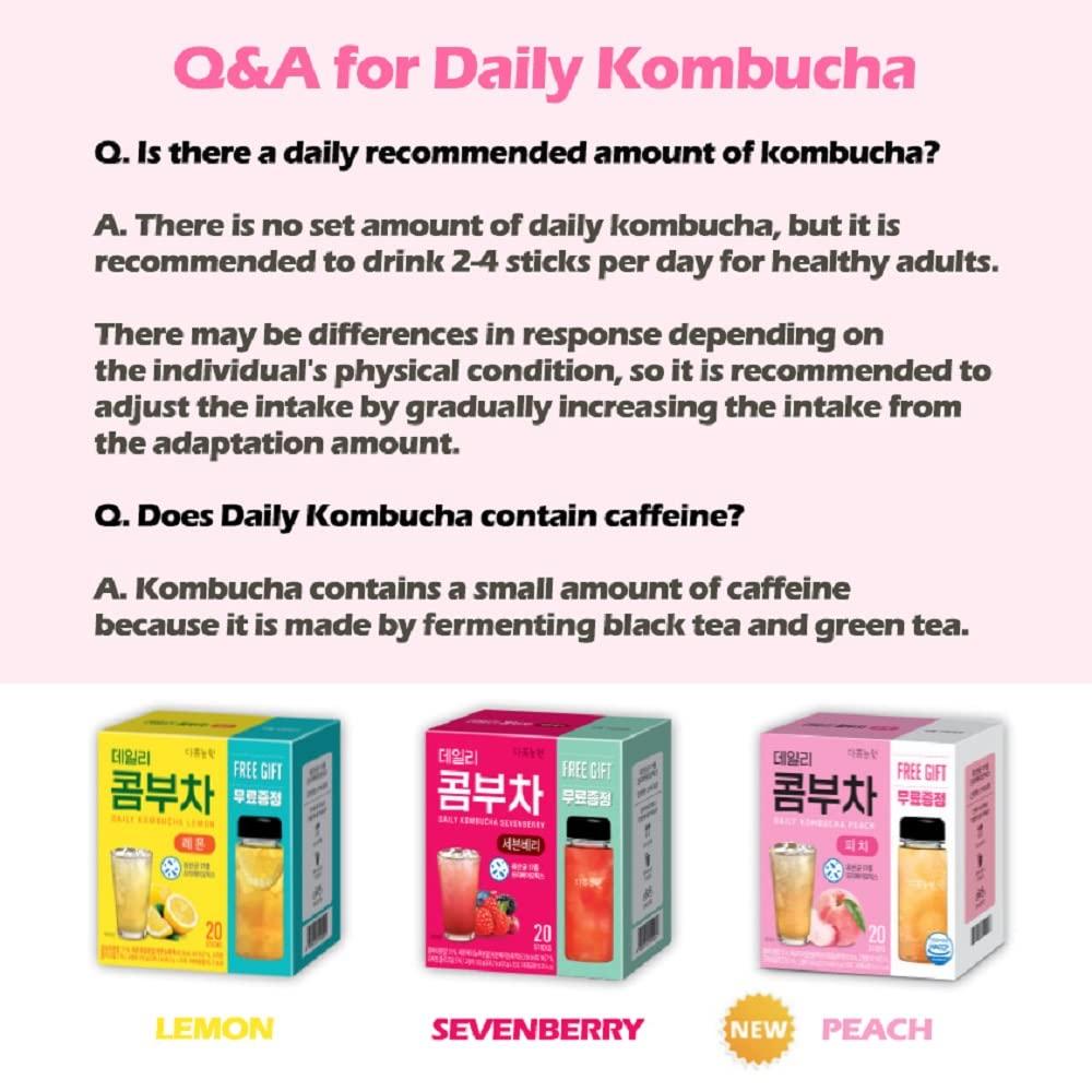 KAYFOOD Daily Kombucha Powder Tea 100g Set - Sugar Free Diet Tea with ...