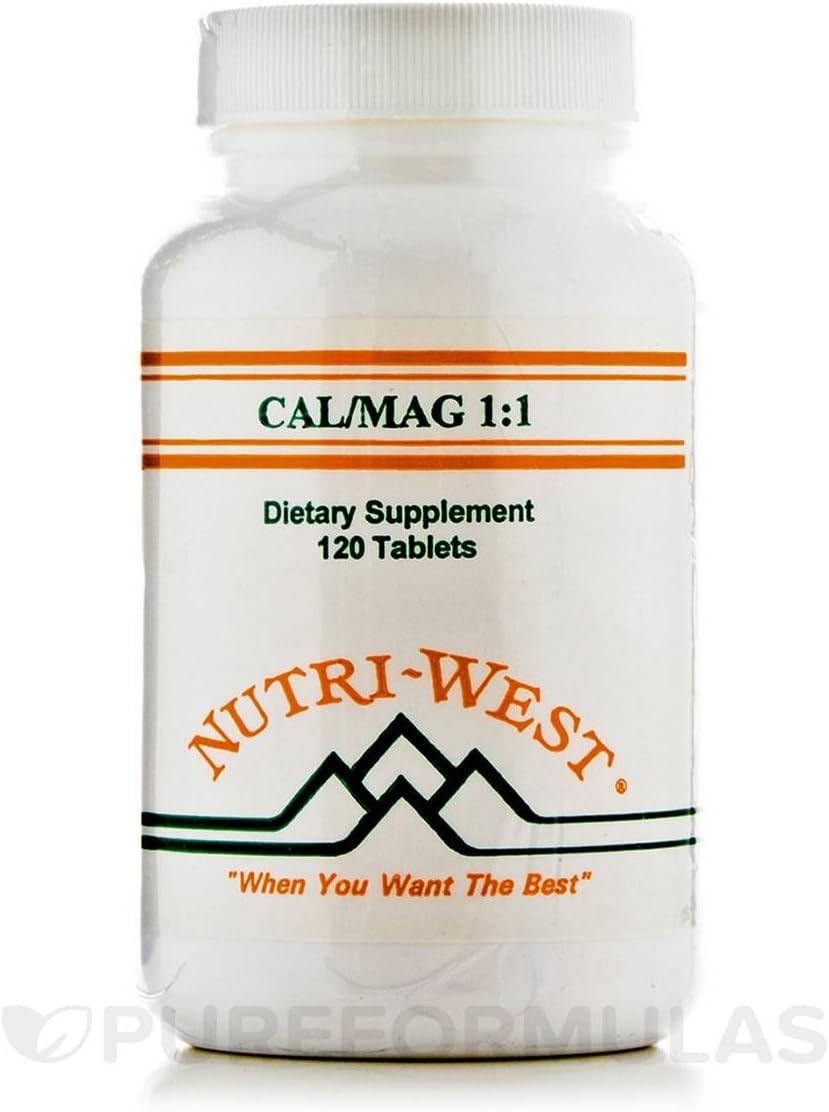 Nutri-West CAL/MAG 1:1 120 Tablets - Essential Calcium and Magnesium ...