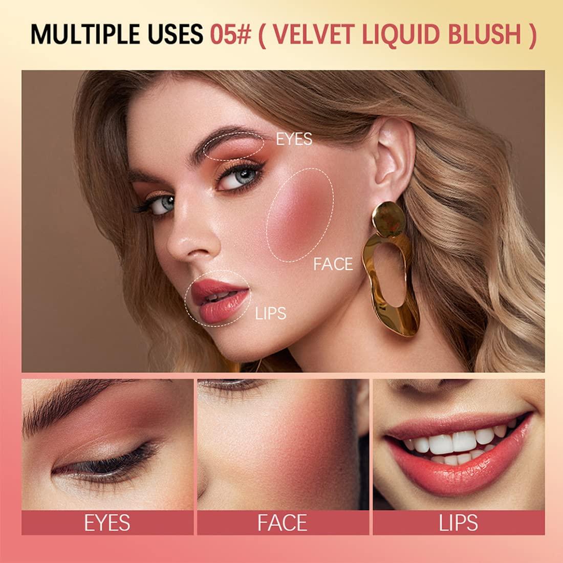 Rare Beauty Velvet Liquid Blush Set of 5 | Natural, Waterproof, Long ...