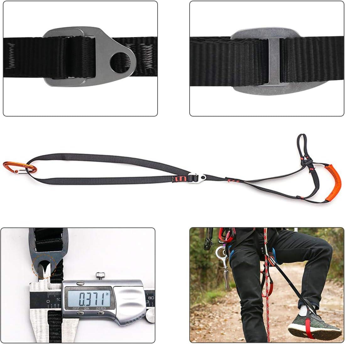 NewDoar Foot Ascender Loop for Climbing - Black Red | Tree Arborist ...