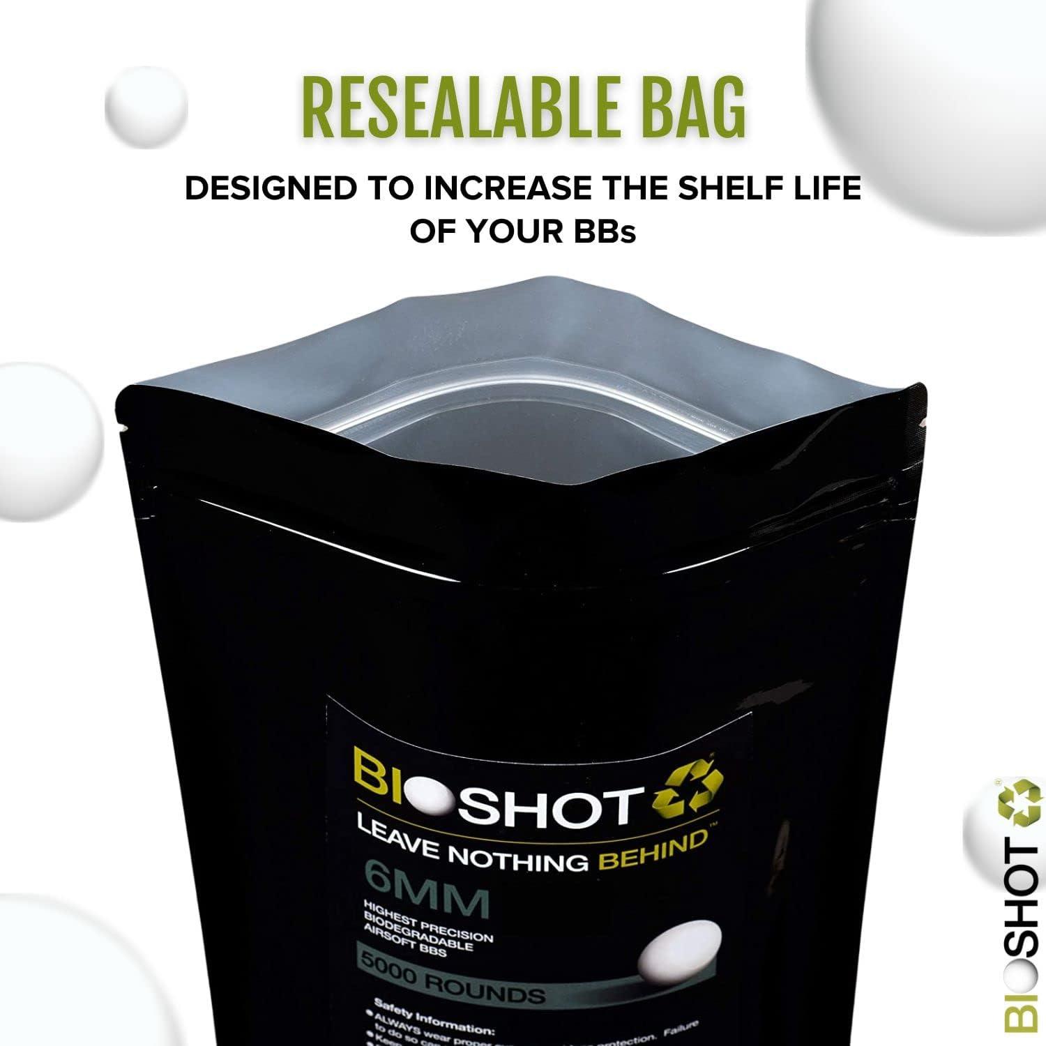Bioshot .25g Biodegradable Airsoft BBS - 5000 Rounds White | Buy Now with Express International ...