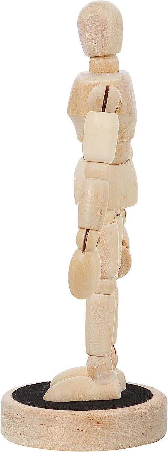 Artist Manikin Posable Figure - 4.5 Magnetic Wood Mannequin Form for ...