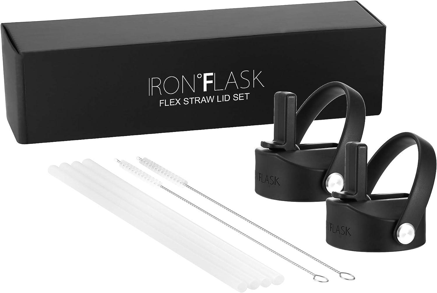 Iron Flask Flex Straw Lid for Wide Mouth Insulated Sports Water Bottles ...