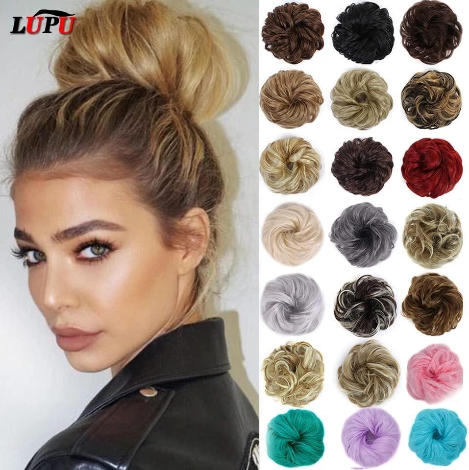 Messy Bun Hair Piece for Women Donut Hair Bun Scrunchie for Women Girls ...