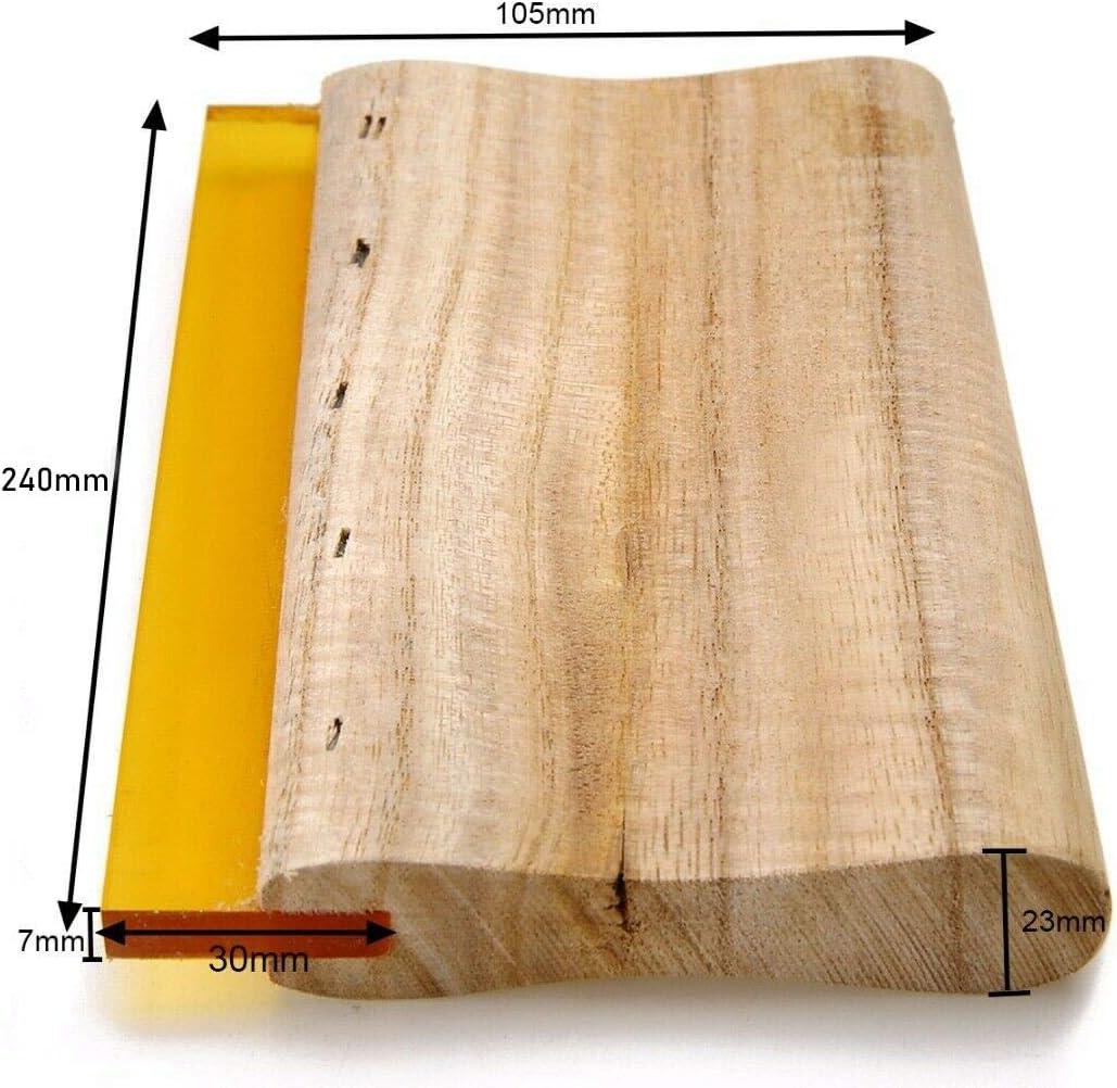 Soply Screen Printing Squeegee 9.4 Wooden Scraper 75 Durometer - 4 Wide ...