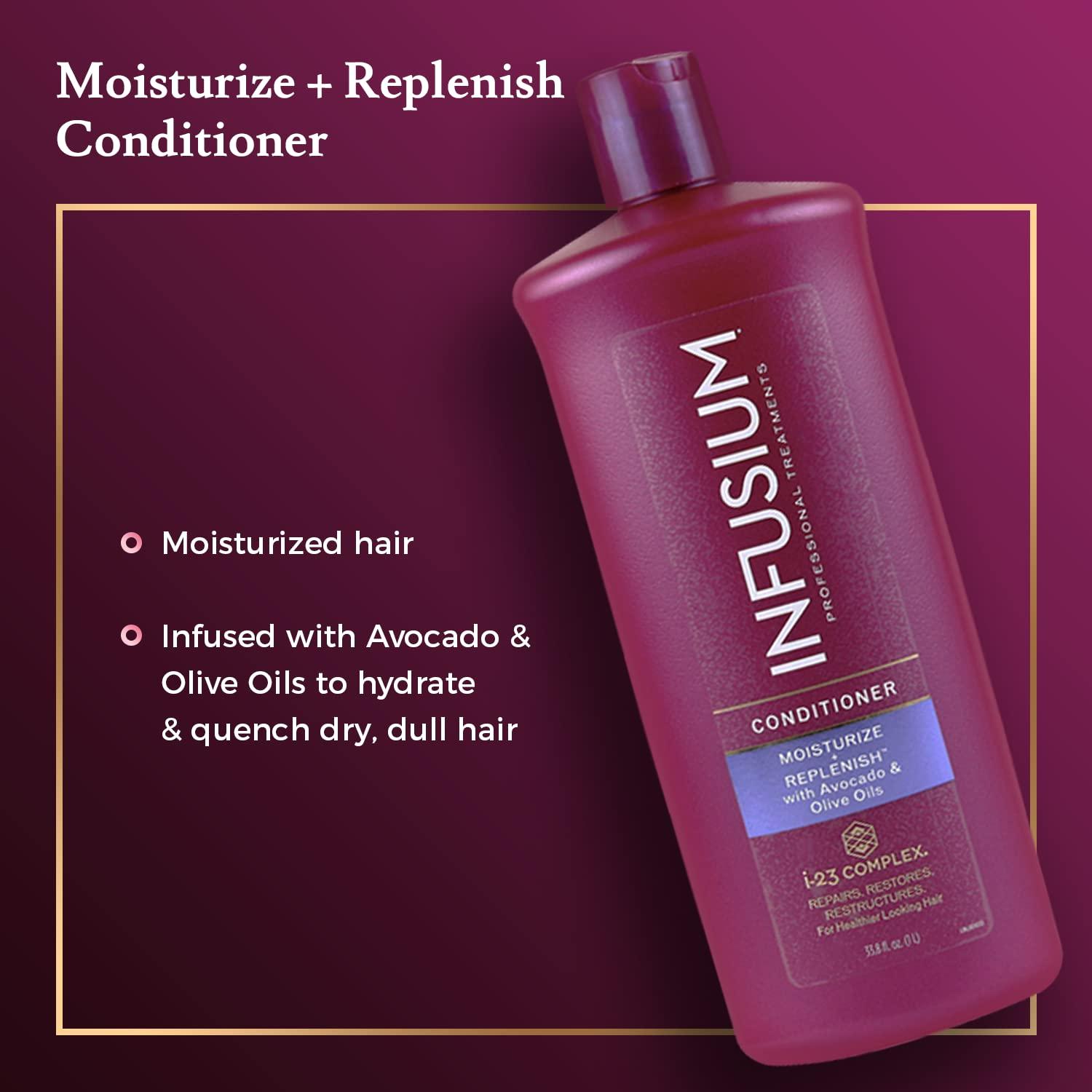 Infusium Moisturize & Replenish Avocado & Olive Oil Conditioner 33.8 Fl ...
